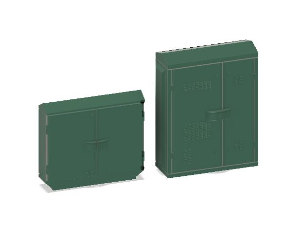 STL file Model Railway BT Green Street Cabinets Telephone and Broadband ...