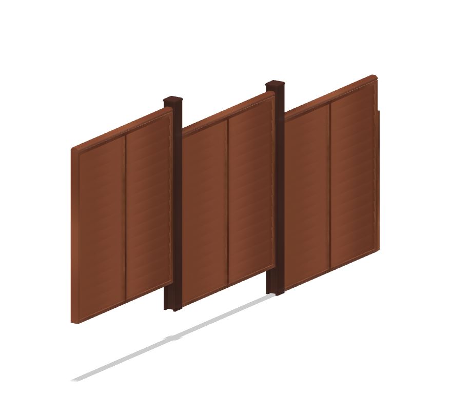 🛤️ Model Railway Wood Panel Fencing with Wooden Posts - Kit Build・ STL ...