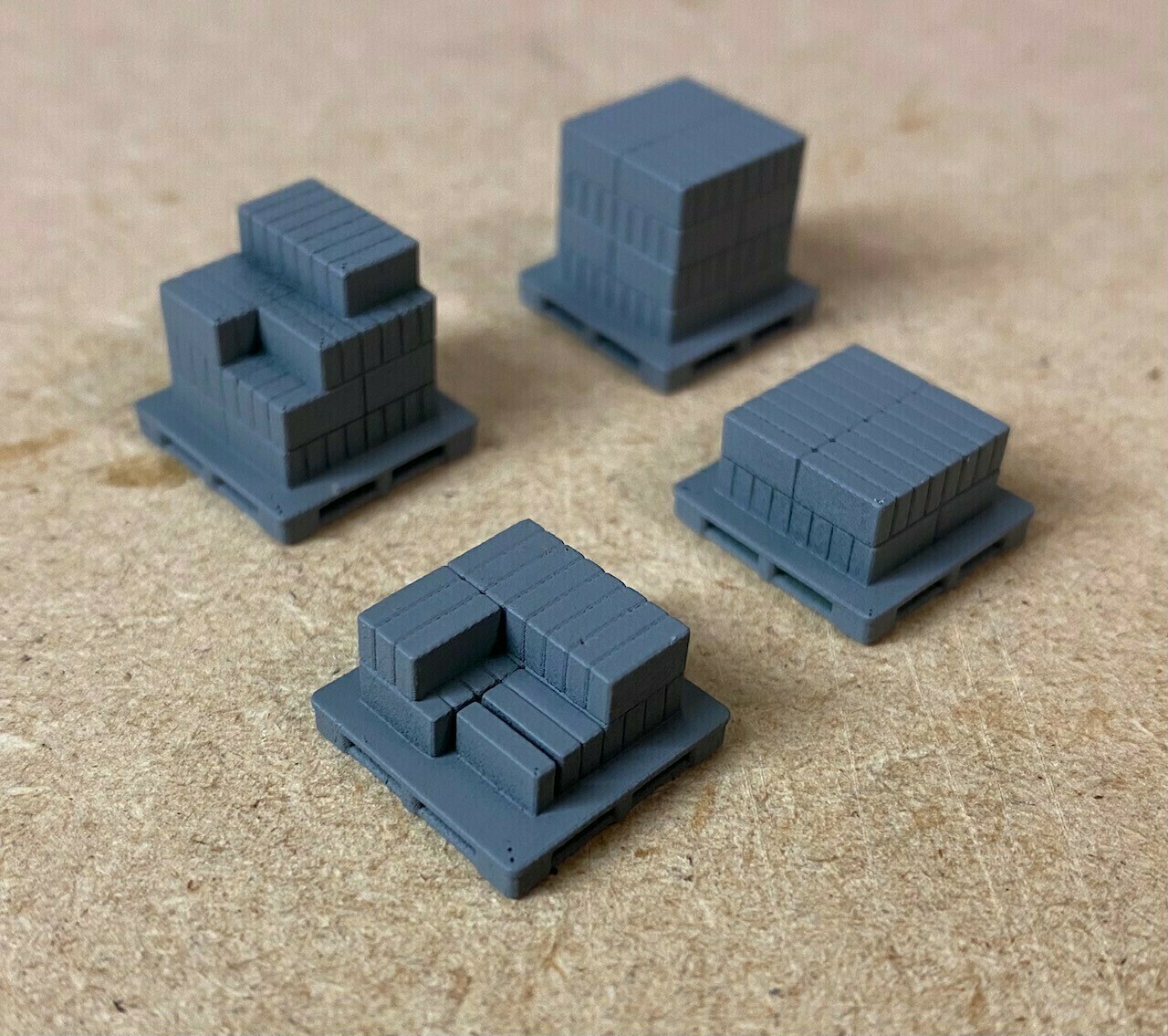 🛤️ Model Railway Railroad Breeze Block Stack on a Pallet・ STL File for ...