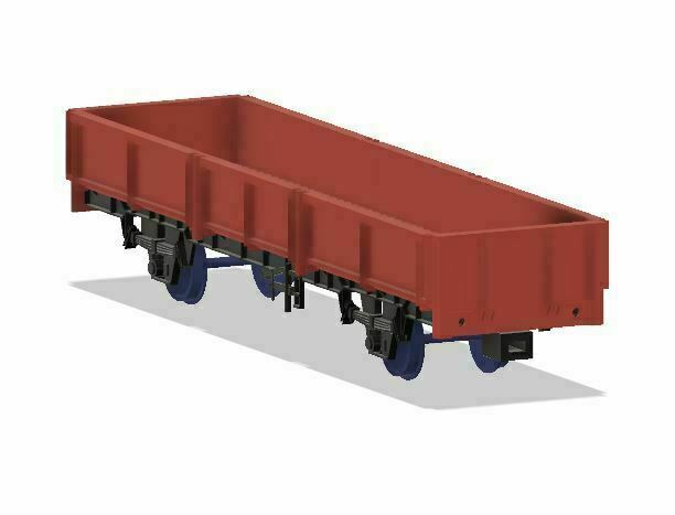 🛤️ OO Model Railway BR OCA Ballast Wagon・ STL File for 3D printing・Cults