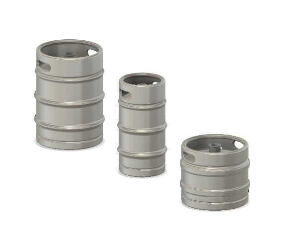 STL file Model Railway - Beer Barrels - Kegs - Modern 🛤️ (OBJ and 3MF ...