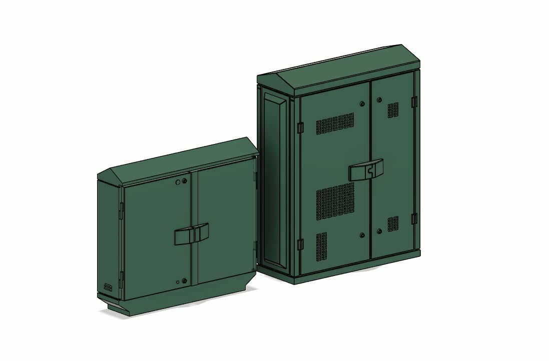 STL file Model Railway BT Green Street Cabinets Telephone and Broadband ...