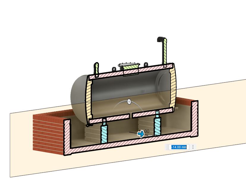 STL file Model Railway Oil Tank with Brick Bund 🛤️ (OBJ)・3D print ...