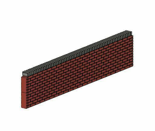 STL-Datei Modellbahn Backsteinmauer Verschiedene Höhen siehe Bilder 🎠 ...