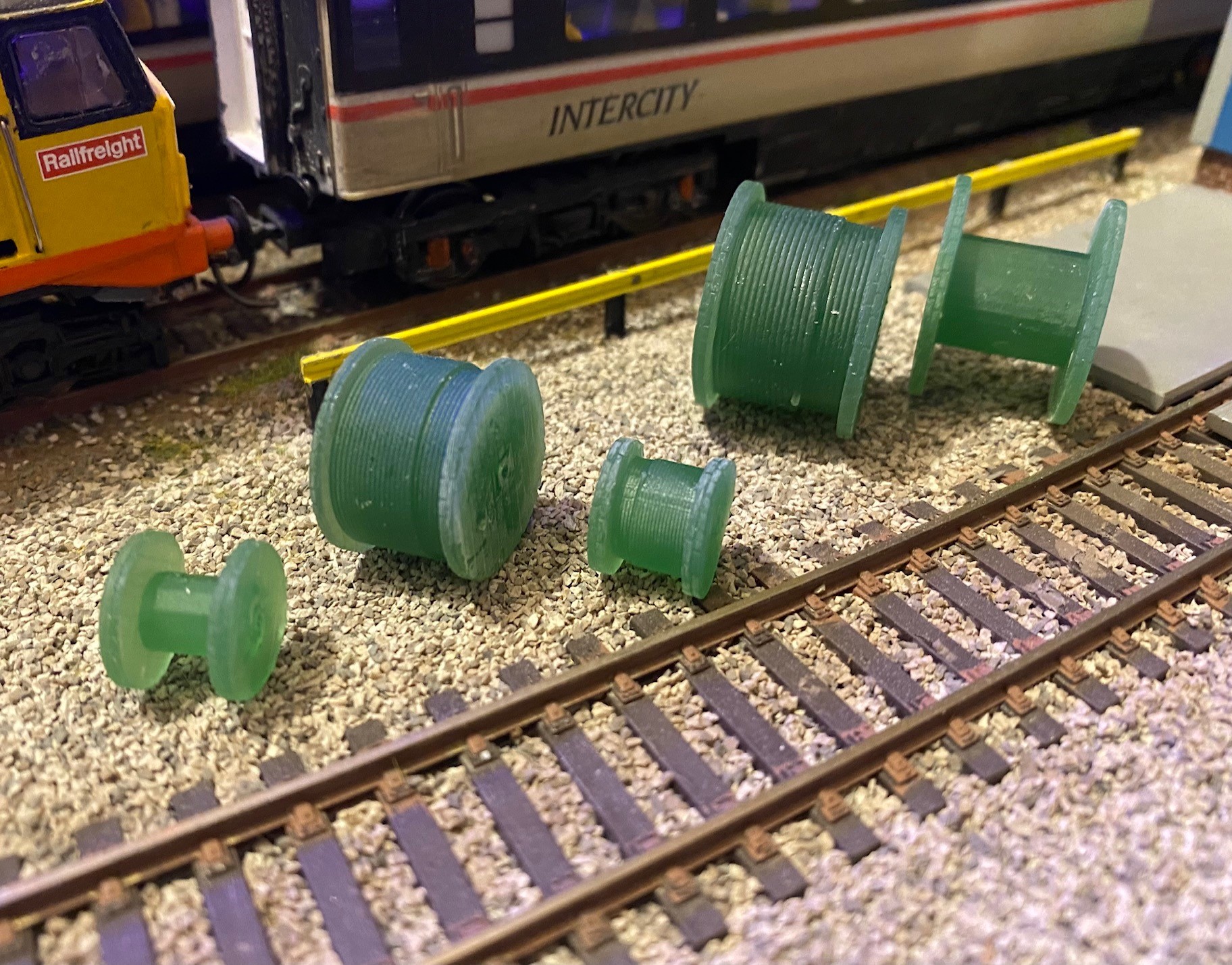 STL file Model Railway - Cable Drums with and without Cable 🛤️・3D ...