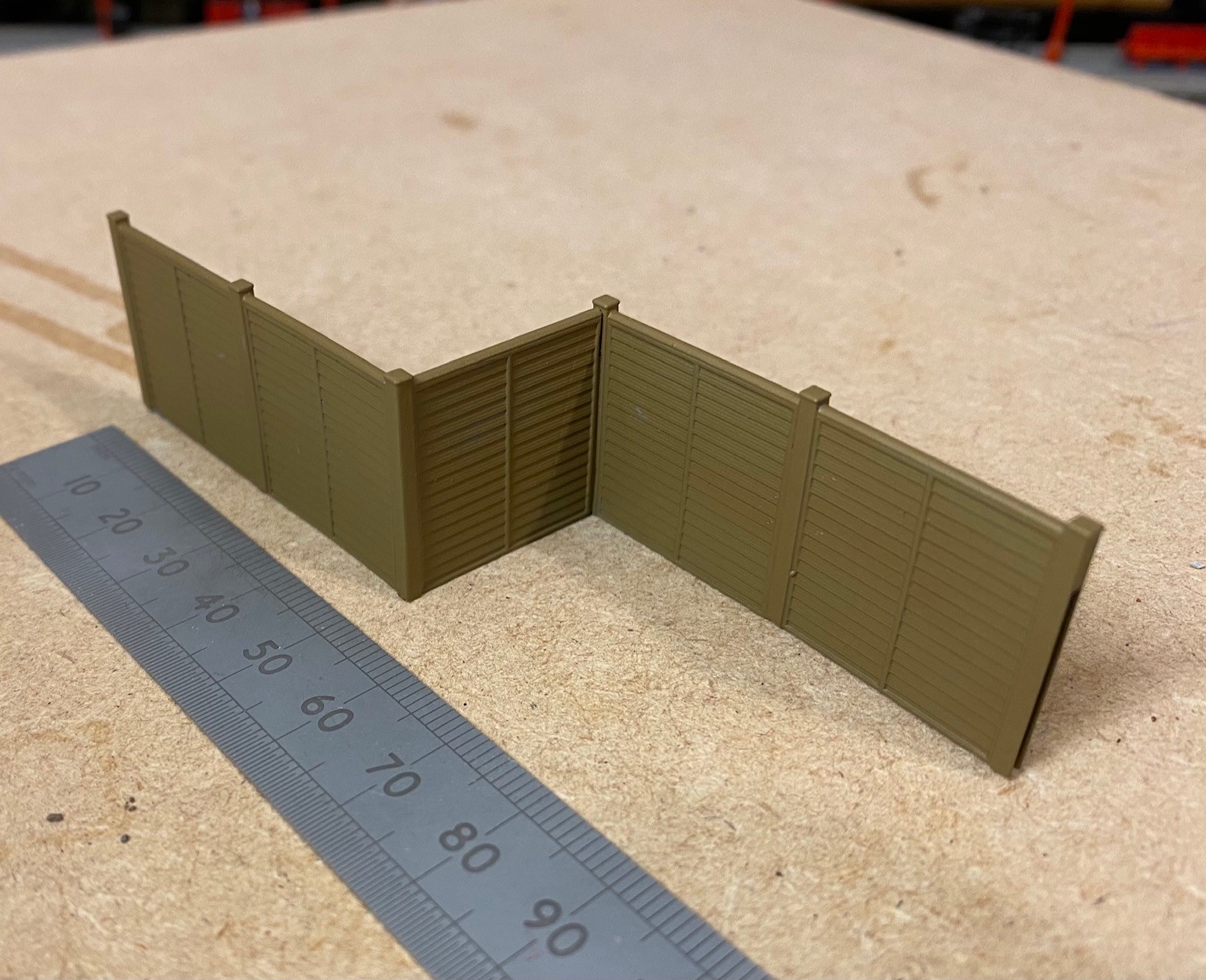 🛤️ Model Railway Wood Panel Fencing with Wooden Posts - Kit Build・ STL ...
