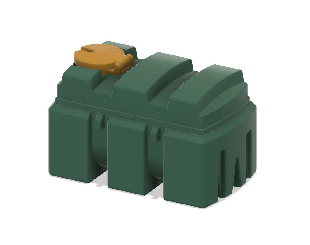 STL file Model Railway - Plastic Oil Tank or Waste Oil Tank 🛤️・3D print ...