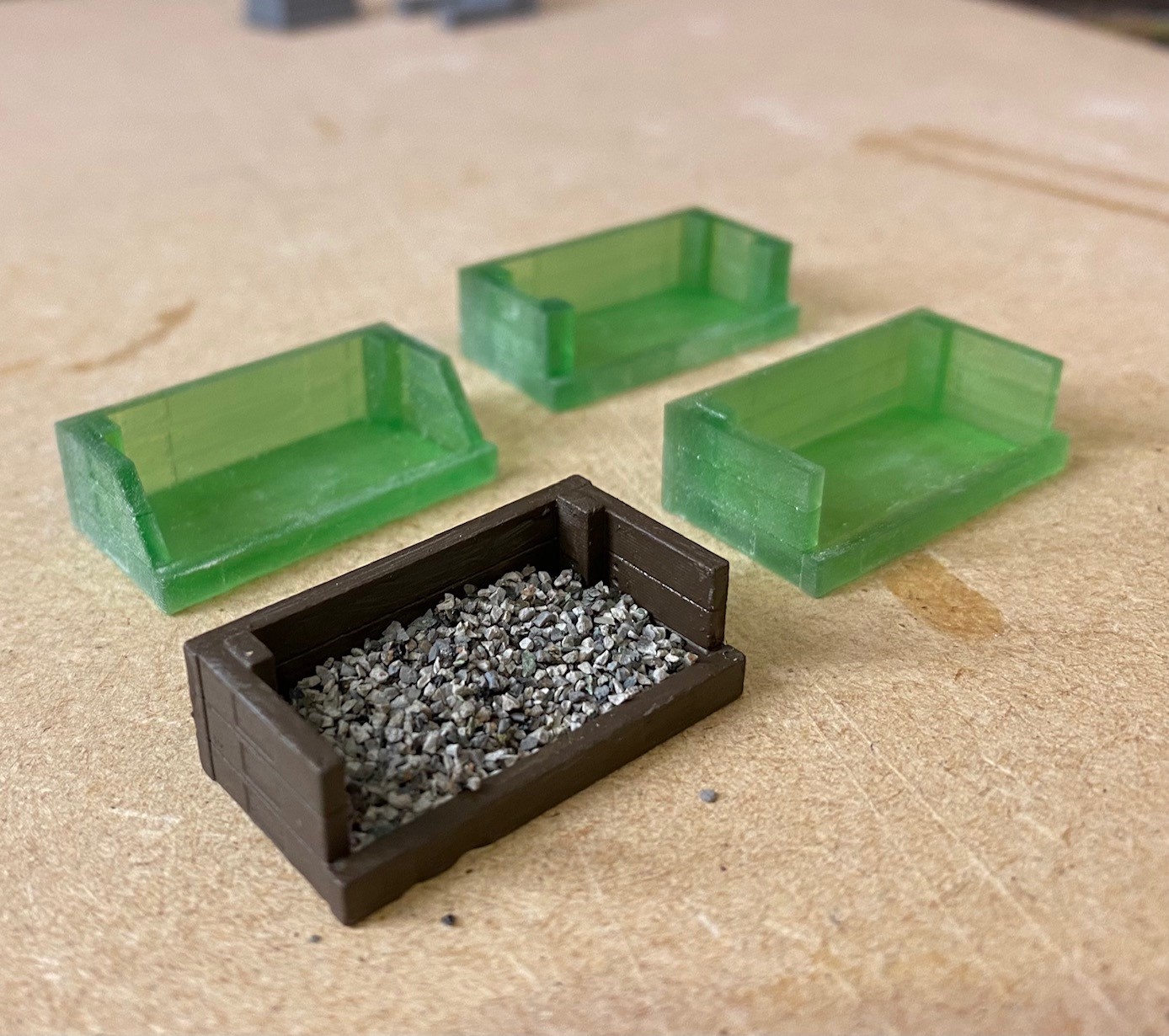 🛤️ Model Railway Lineside Sleeper Ballast Bins・ STL File for 3D ...