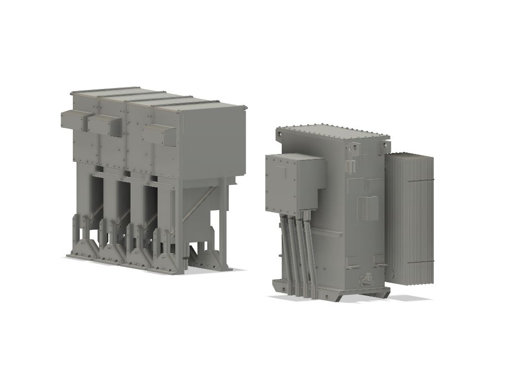 🛤️ Model Railway Industrial Electrical Sub Station Transformers・ STL ...