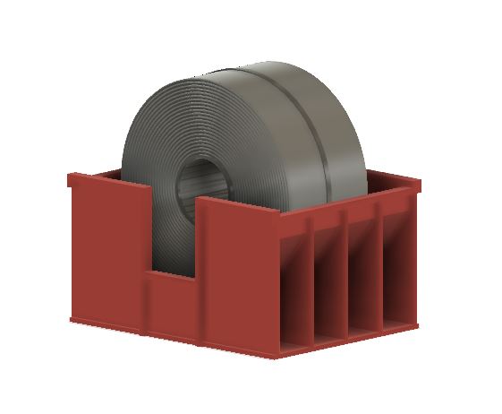 STL file Model Railway - Rolled Steel Coil and Containers 🛤️ (OBJ and ...