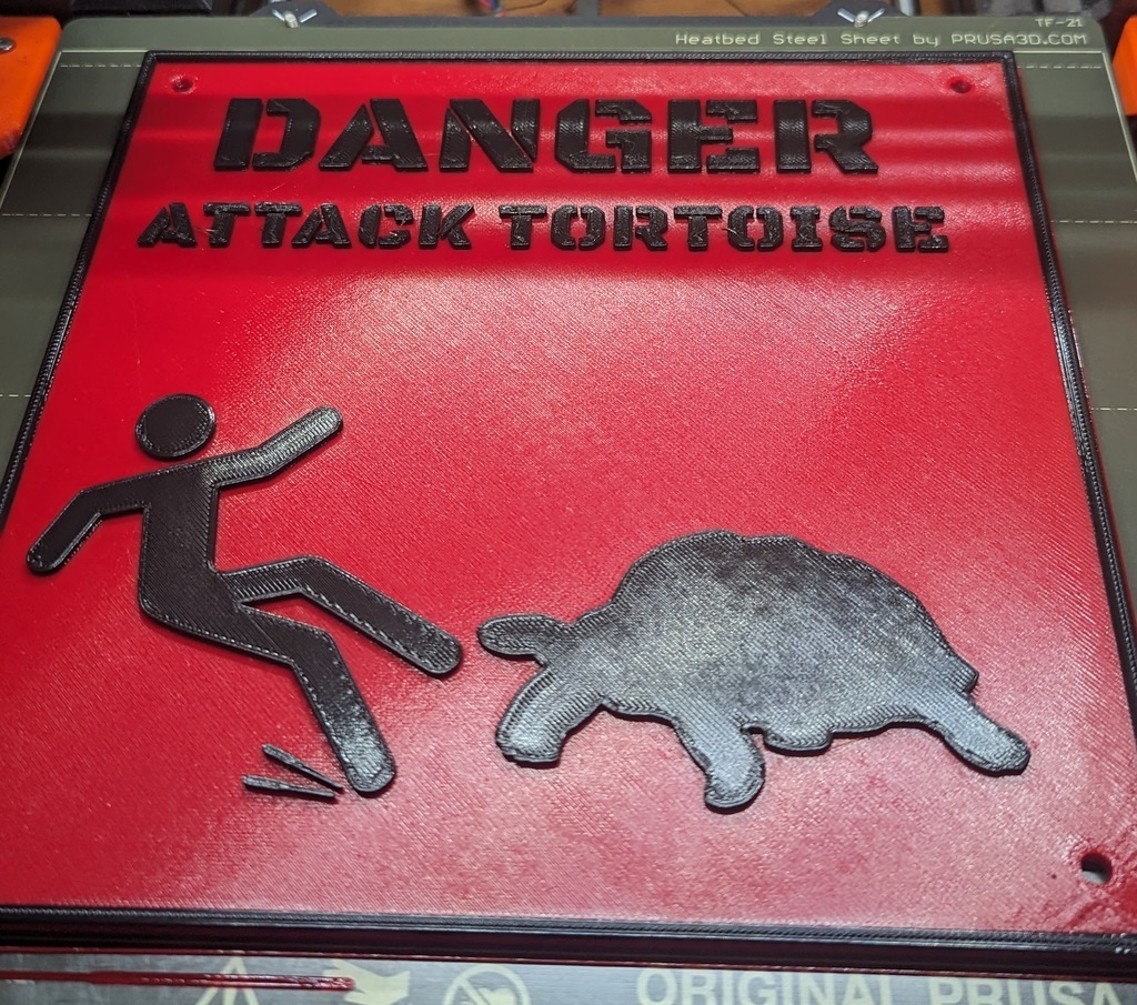🚨 Danger Attack Tortoise・Free 3D File for ・Cults