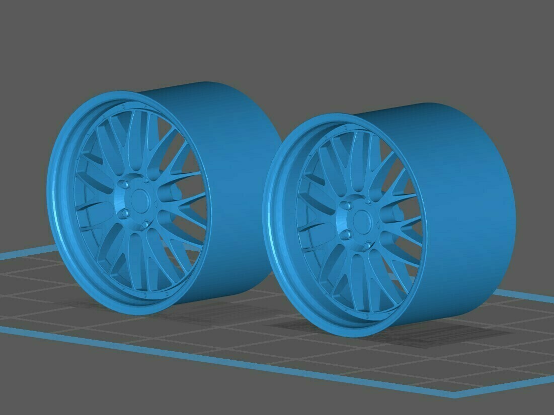 STL file BBS LM style rims for 1/24 Tamiya Toyota Supra A90 🚗・3D ...