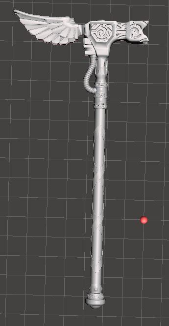 Free STL file Chosen Thunder Hammer for Winged Perfection 🌩️ ・Object to ...