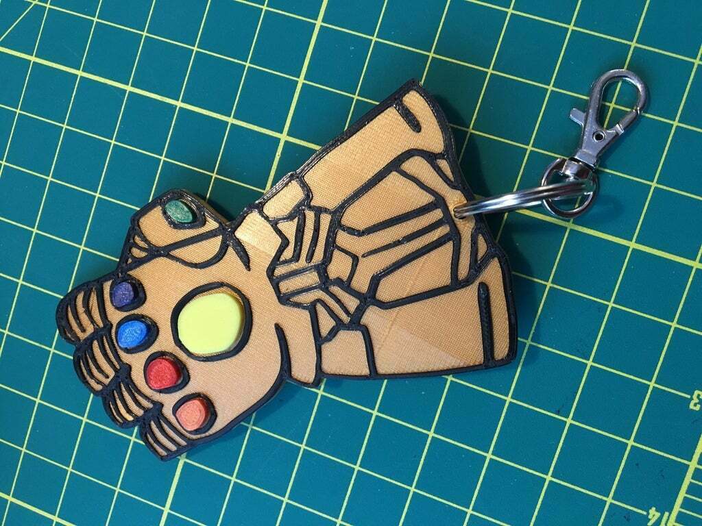Free STL file Infinity Gauntlet Keychain ♾️・3D printable model to ...