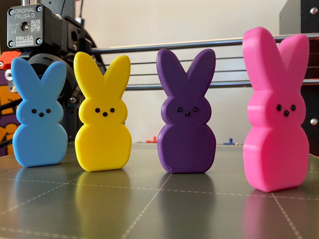 🗿 Peeps Bunny Figure・Free STL File for 3D printing・Cults