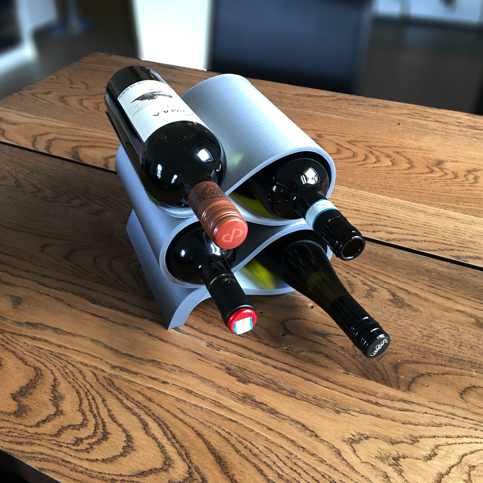 STL file Modene Wine Bottle Holder 3d print model 🍷・3D print design to ...