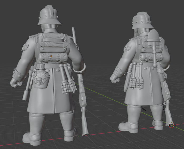 💂 Krieg Infantry stand guard・Free STL File for ・Cults