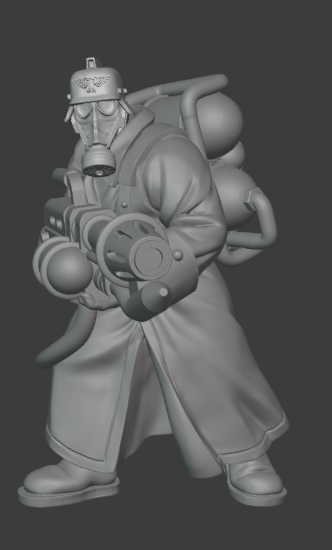 🎲 Krieg's Flametrooper・Free STL File for ・Cults