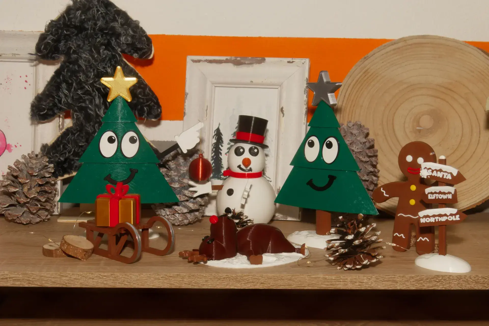 Free 3D file Happy Christmas buddies 🎄 ・3D print design to download・Cults