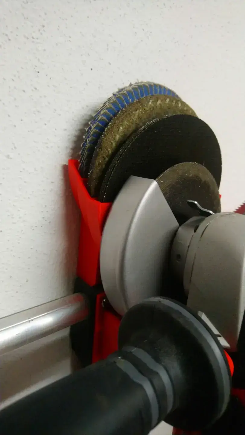 Free 3D file 115mm Abrasive disc storage for modular wallmount 🧰 ・3D ...