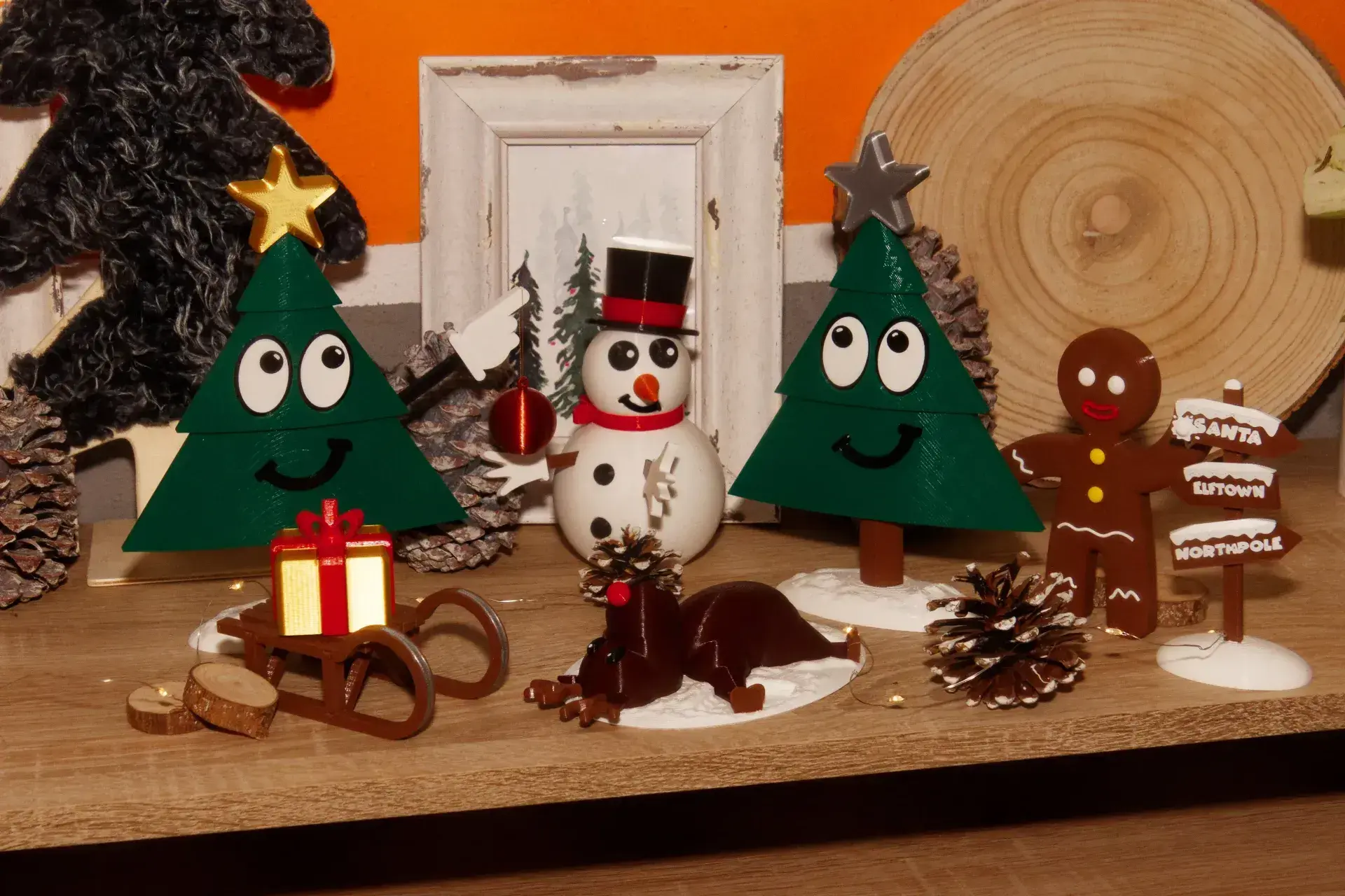 Free 3D file Happy Christmas buddies 🎄 ・3D print design to download・Cults