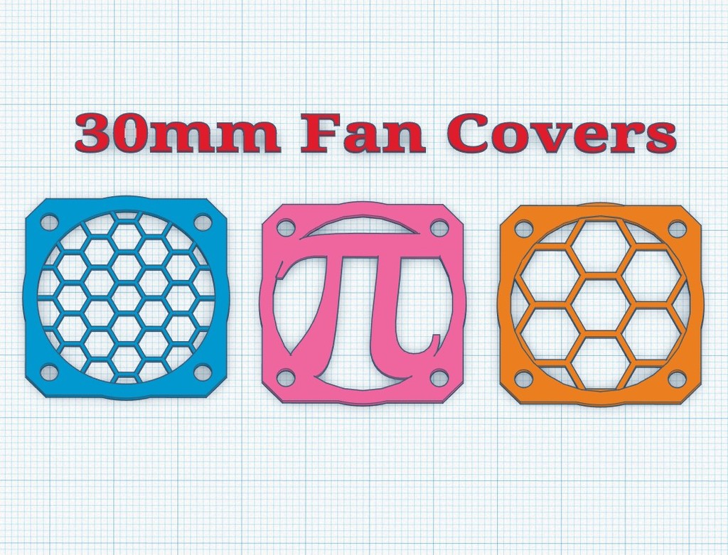 Archivo 3D gratuito Cubiertas de ventilador de 30 mm 🔧 ・Idea de ...