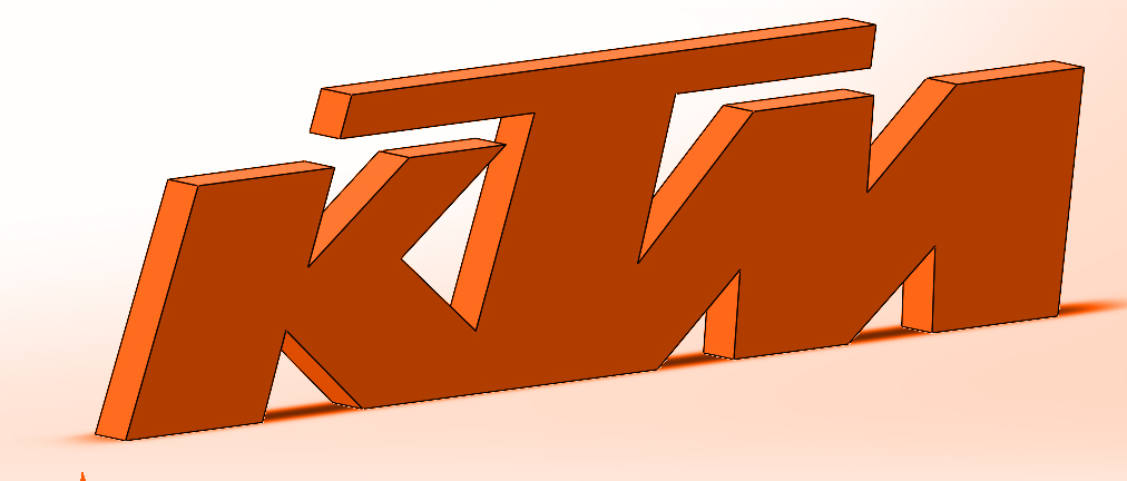 3D file original Ktm logo 🏍️ ・3D printable model to download・Cults