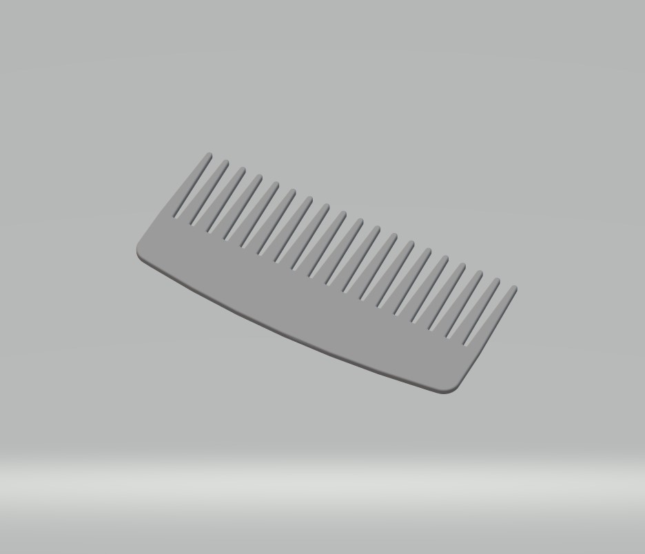 STL file hair comb 💇 ・3D printing idea to download・Cults