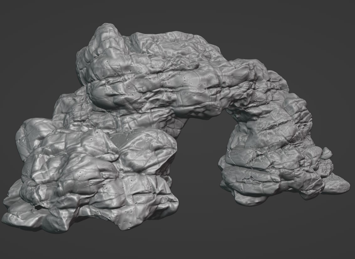 STL file rock arch + NEW ROCK UPGRADE 🪨 ・3D printable model to download ...