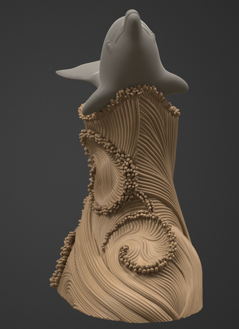 STL file Dolphin statue 3d model 🐬 ・3D print design to download・Cults