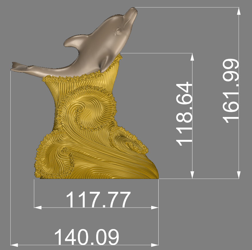 STL file Dolphin statue 3d model 🐬 ・3D print design to download・Cults