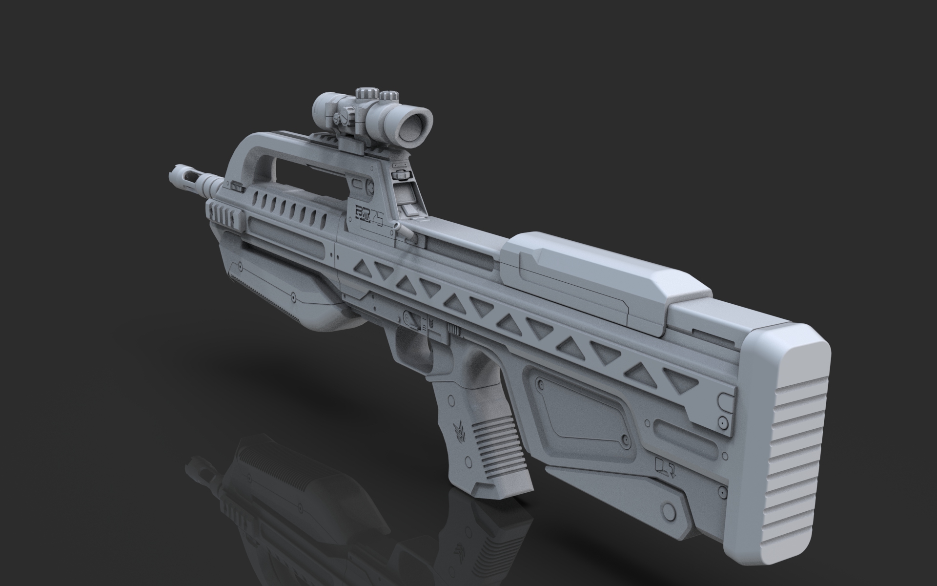 STL 文件 Halo Infinte BR75 😇 （OBJ）・可下载 3D 打印模型・Cults