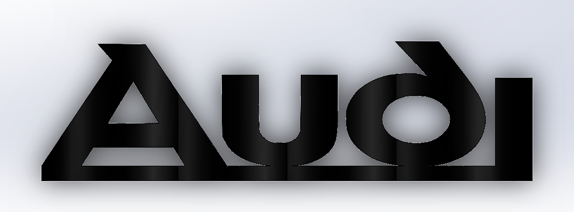 Free STL file Flip Text Logo AUDI 🚗 ・3D printing template to download・Cults