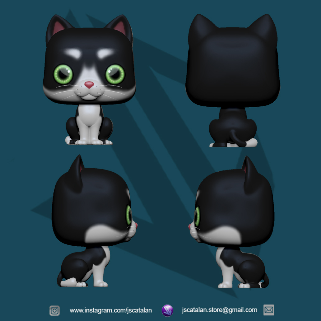 🐱 Funko POP CAT (custom Pet's)・ STL File for ・Cults