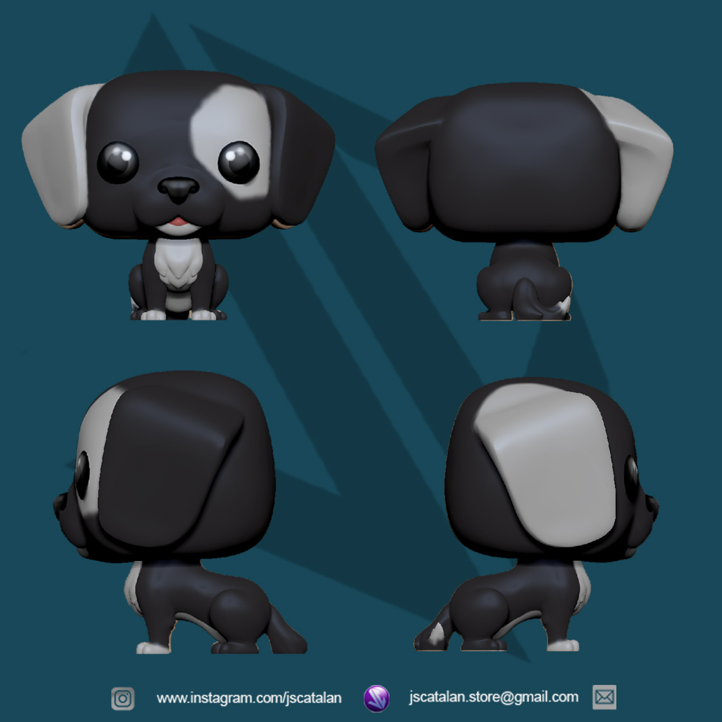 🐕 FUNKO POP DOG (CUSTOM PET'S)・ STL File for ・Cults