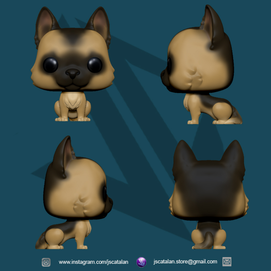 🐕 FUNKO POP DOG (CUSTOM PET'S)・ STL File for ・Cults
