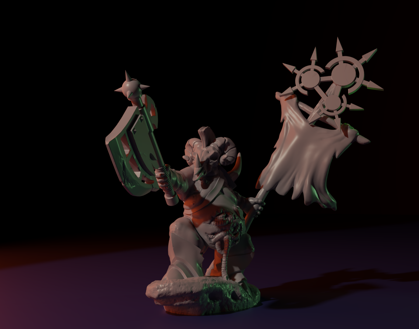 👹 Chaos Demon・ STL File for 3D printing・Cults