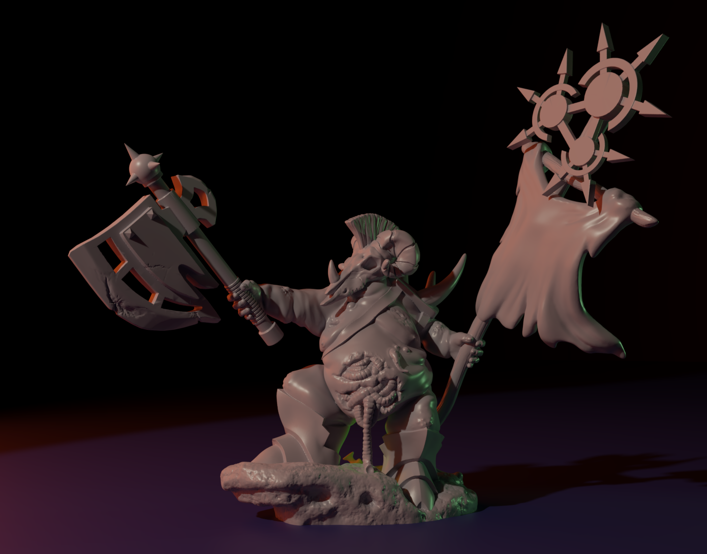 👹 Chaos Demon・ STL File for 3D printing・Cults