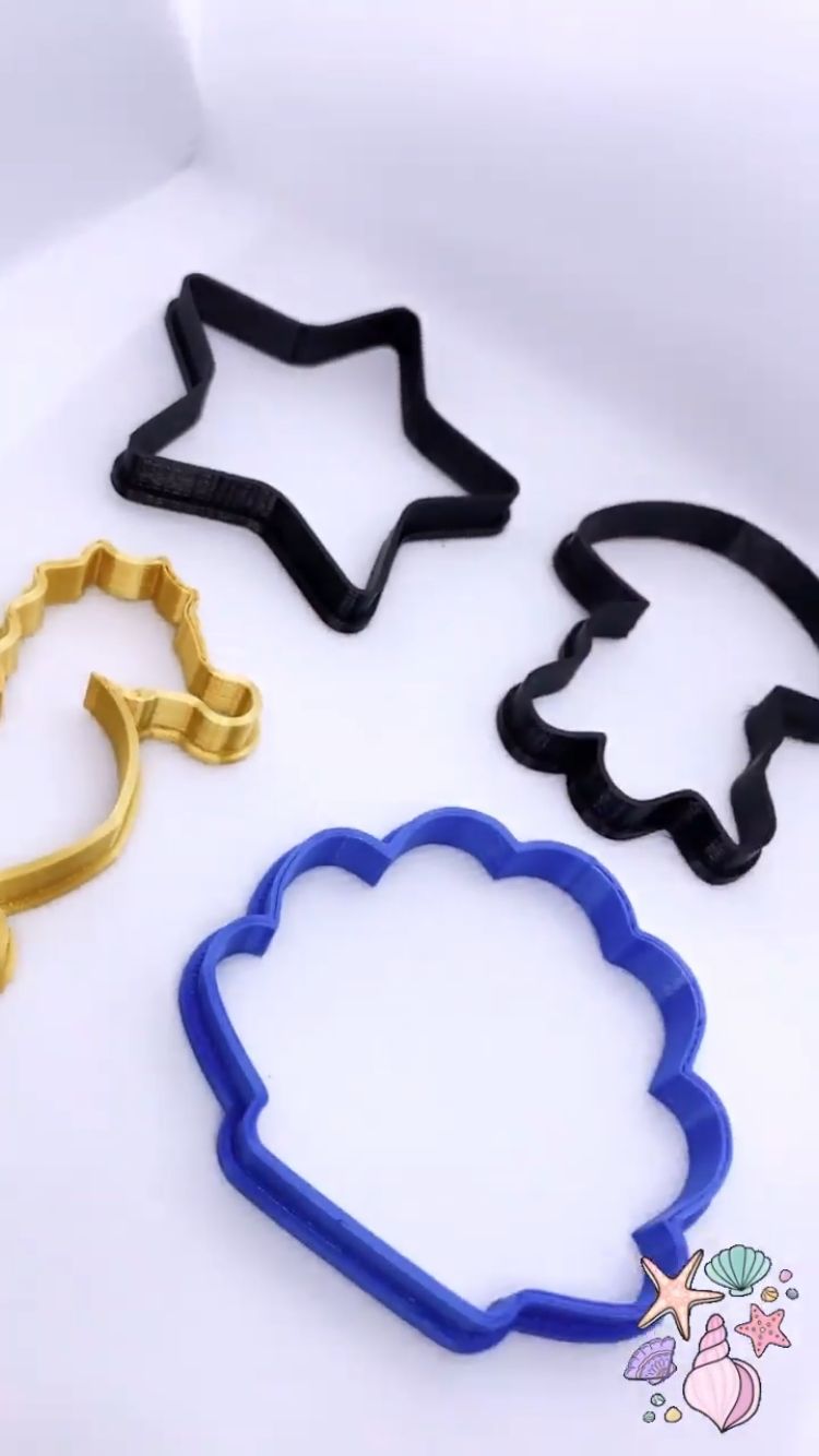 Archivo STL gratuito sea cookie cutters 🍪 ・Idea de impresión 3D para ...