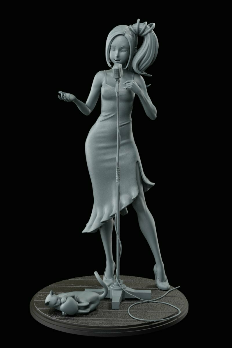 🧑‍🎤 Kat Jazz Singer - STL model for 3d PRINTING・Free 3D File for ・Cults