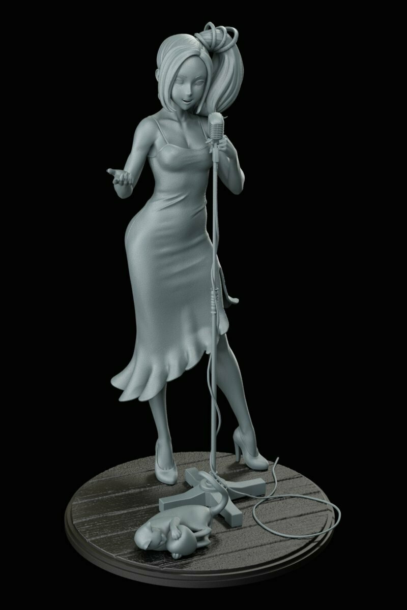 🧑‍🎤 Kat Jazz Singer - STL model for 3d PRINTING・Free 3D File for ・Cults