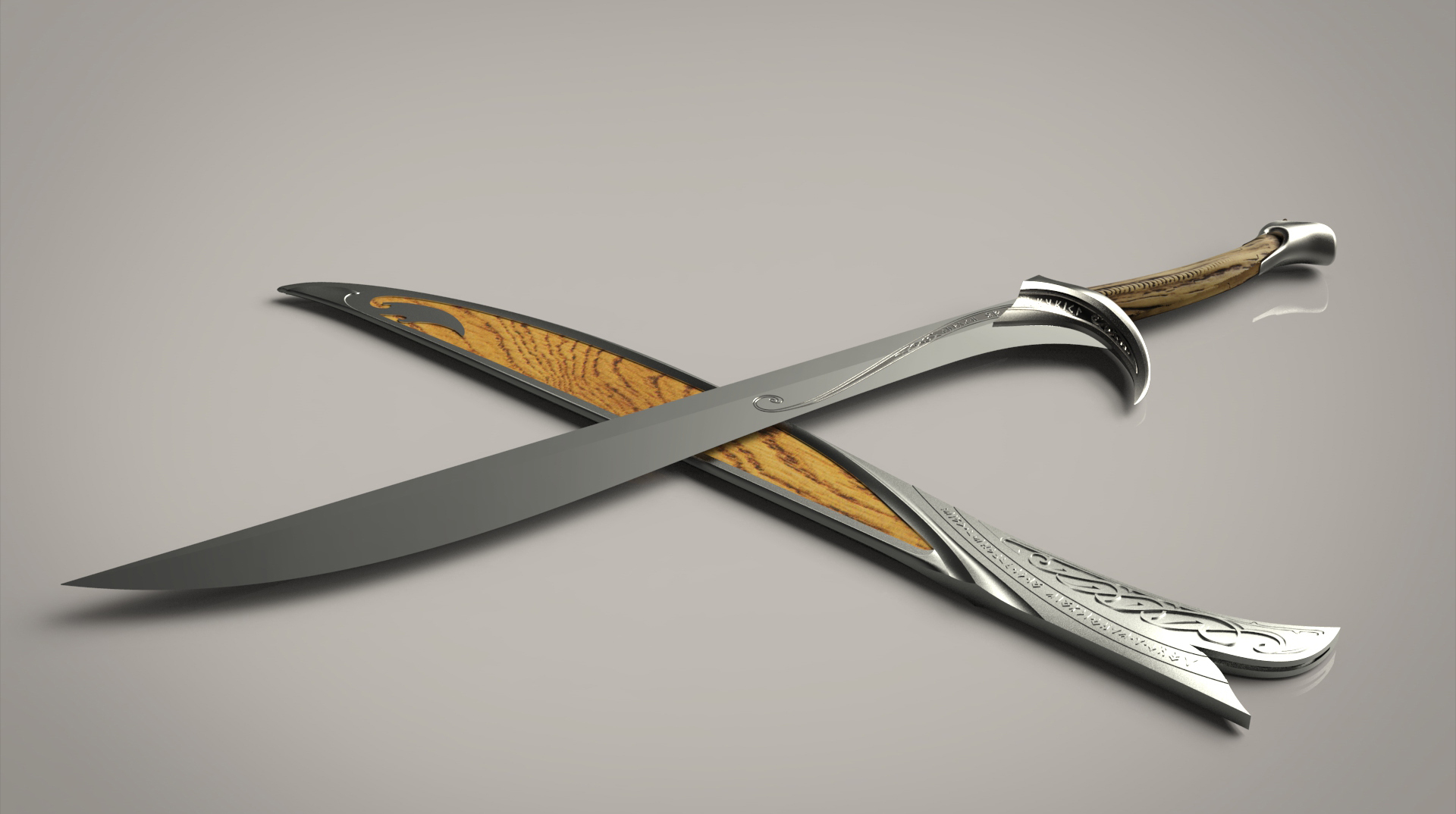 Archivo STL Vaina de Orcrist - LOTR - Hobbit - Thorin 👾 ・Diseño para ...