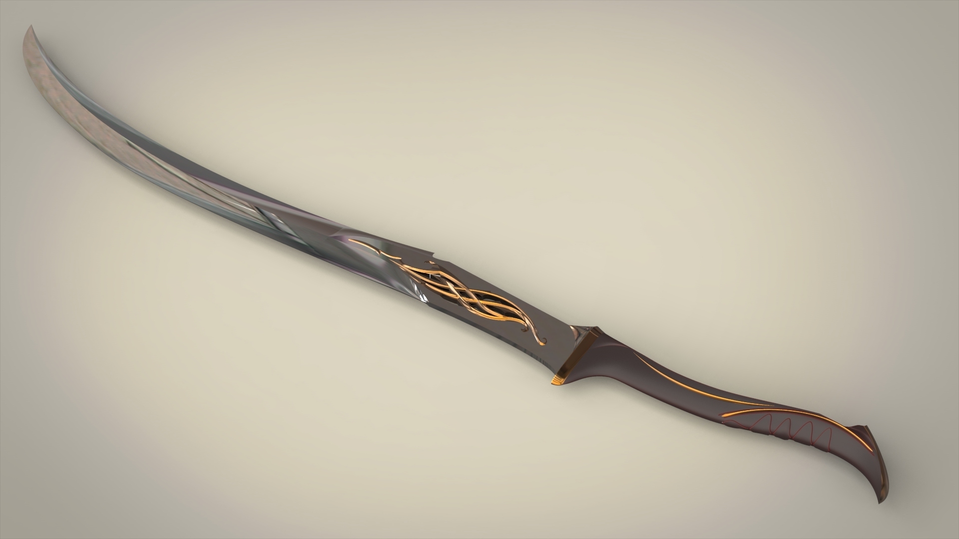 🧝 Mirkwood Elf Sword - LOTR - Hobbit・ STL File for 3D printing・Cults