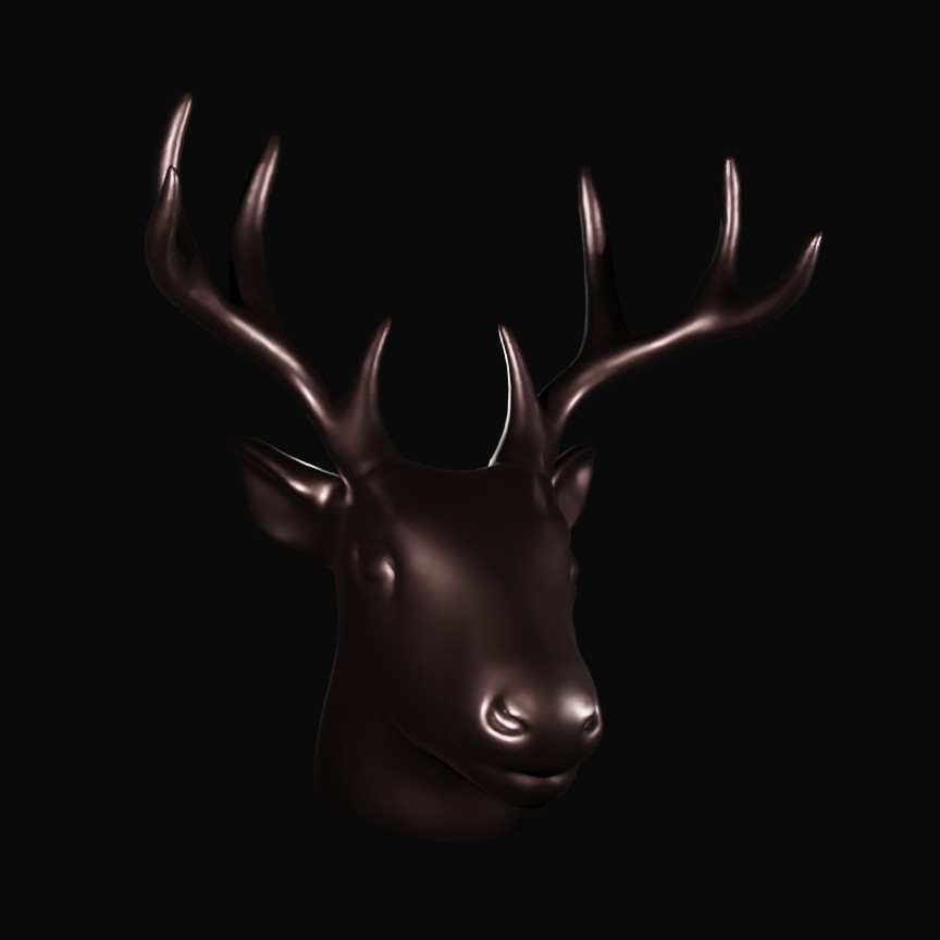 👤 Stag Bust・ STL File for ・Cults