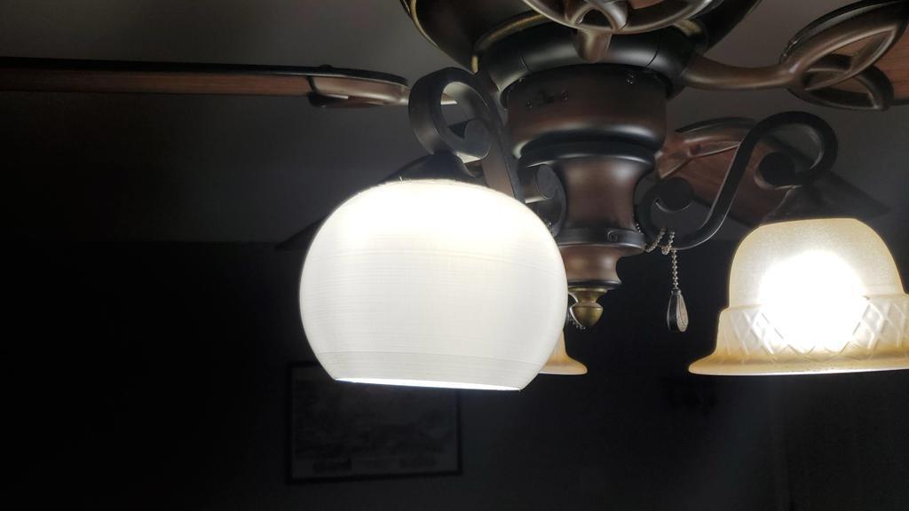 🔦 Ceiling Fan Light Cover・Free STL File for ・Cults