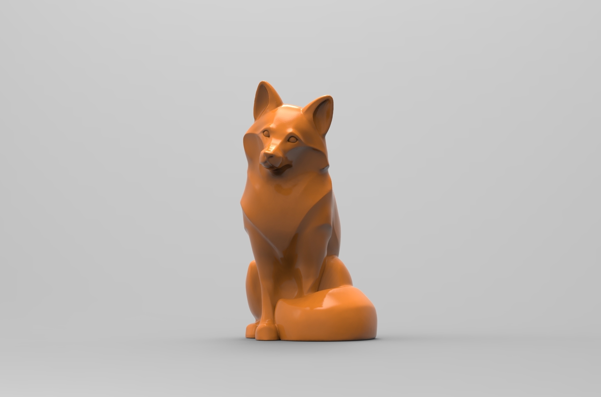 🦊 3Dmodel STL Fox Statuette・ STL File for 3D printing and CNC machining ...