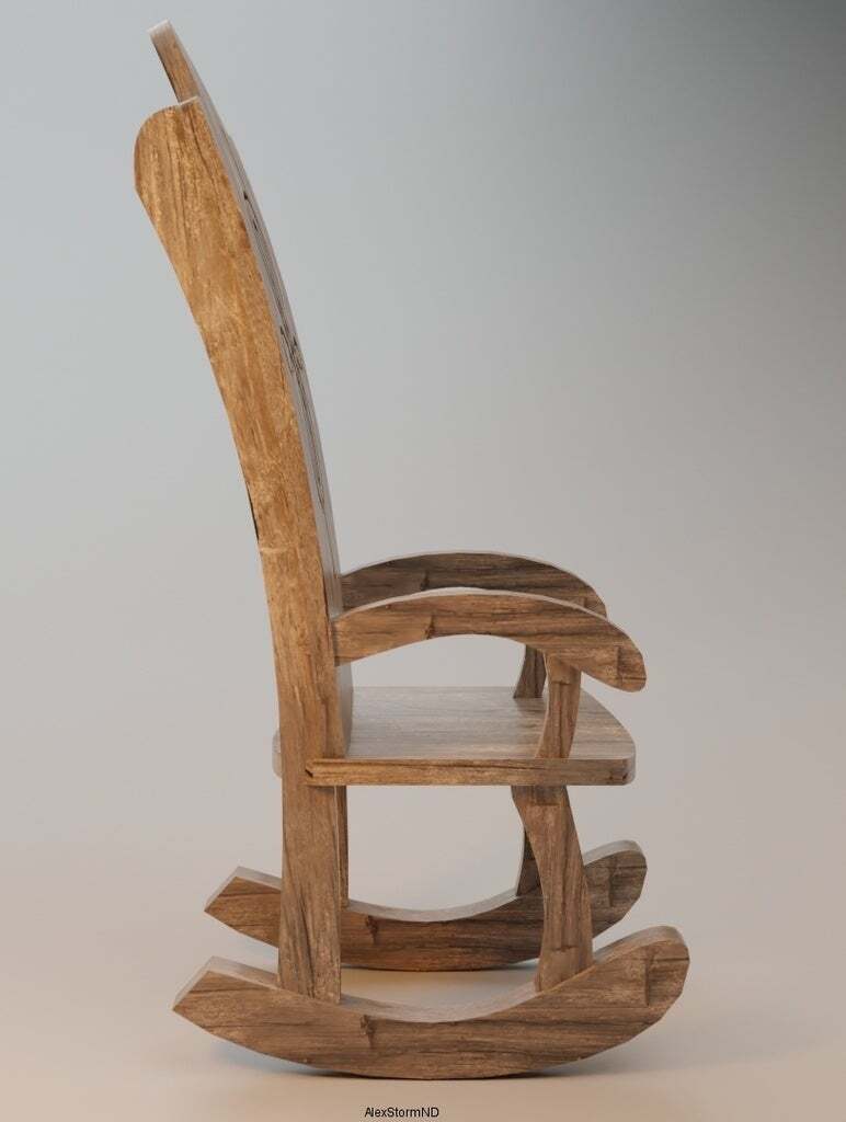 🪑 Rocking chair・Free STL File for ・Cults