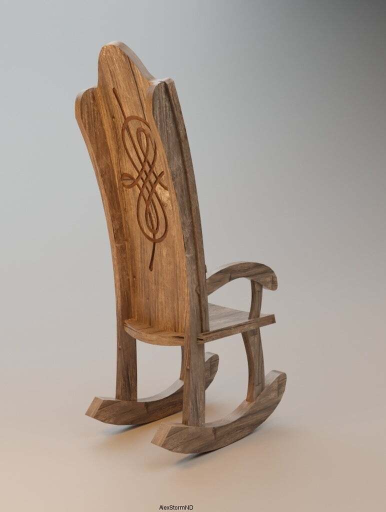 🪑 Rocking chair・Free STL File for ・Cults