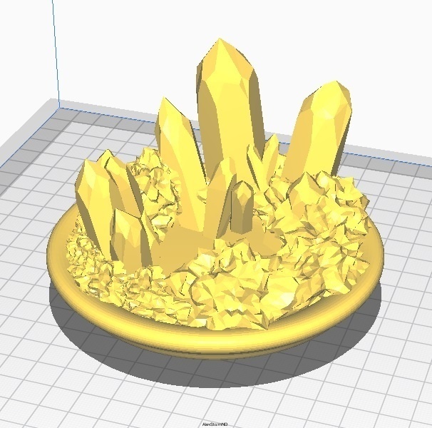 🎨 Plate of crystals・Free STL File for ・Cults