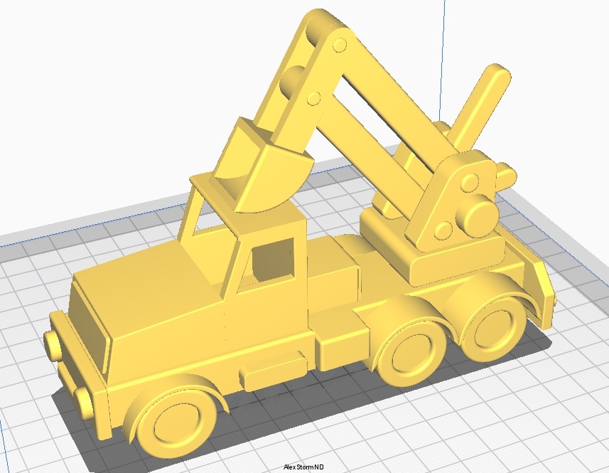 🚚 Truck with bucket・ STL File for ・Cults